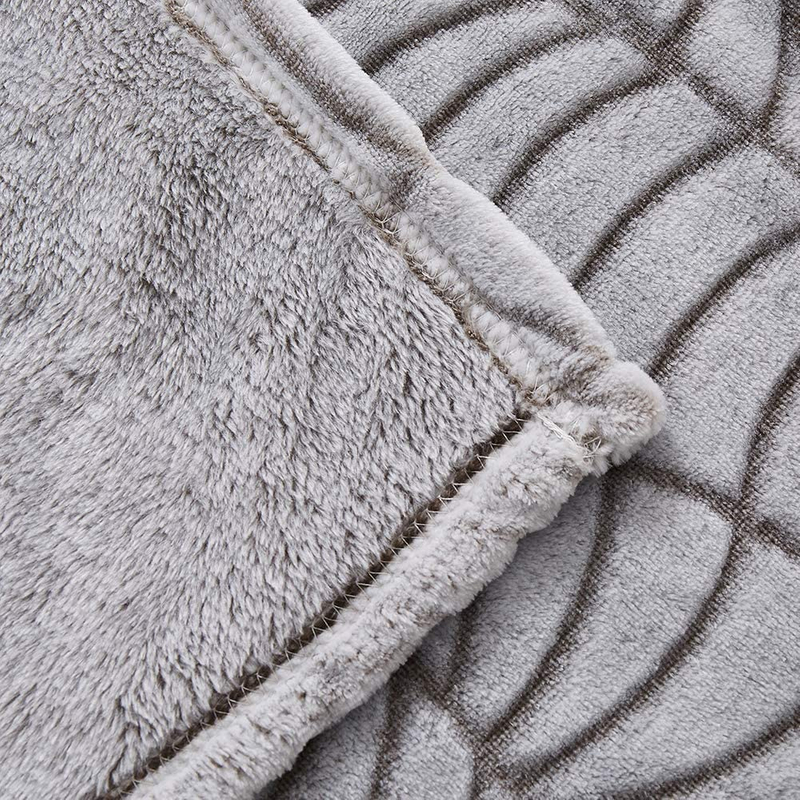 Comfortable Beautiful Design Printed Home Fleece Blanket Embossed ...
